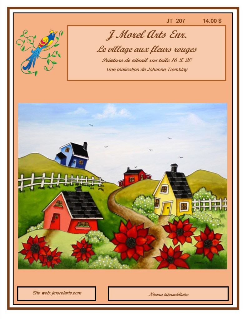 The village of red flowers – Les Ateliers Dian'Art